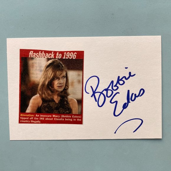 Autograph | Other | Bobbie Eakes Signed Index Card 4x6 All My Children The Bold And The ...